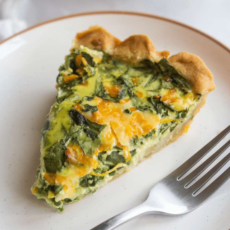 Easy Spinach & Cheese Quiche Recipe | All Things Mamma