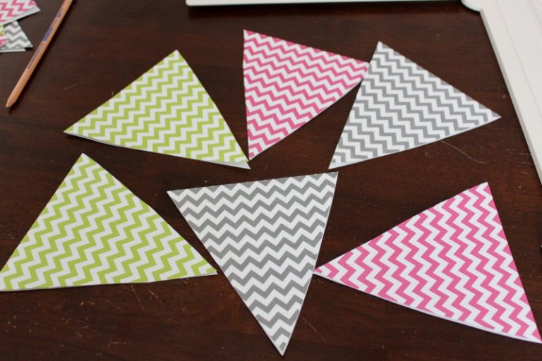 How To Make Paper Bunting Tutorial - All Things Mamma