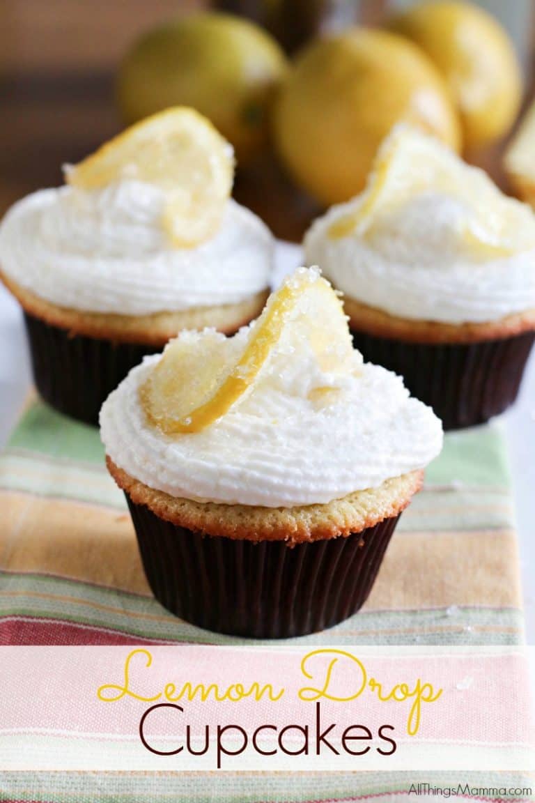 Lemon Drop Cupcakes - All Things Mamma