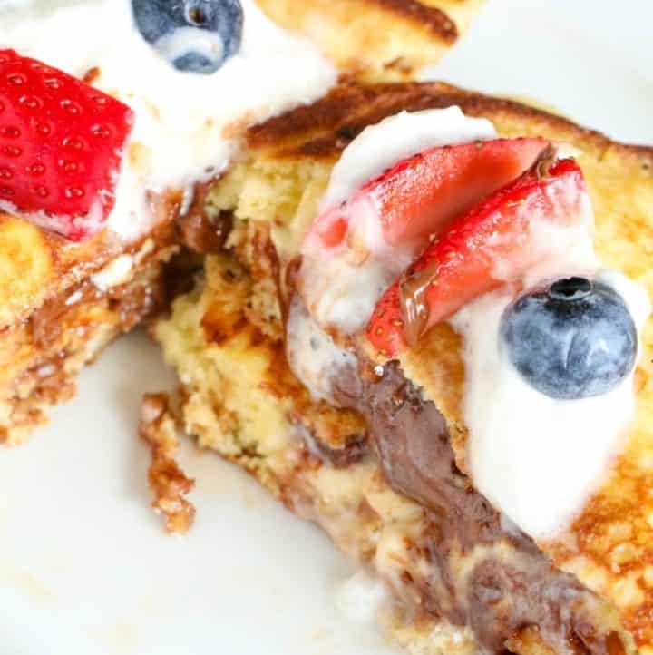 Nutella Stuffed Pancakes - All Things Mamma