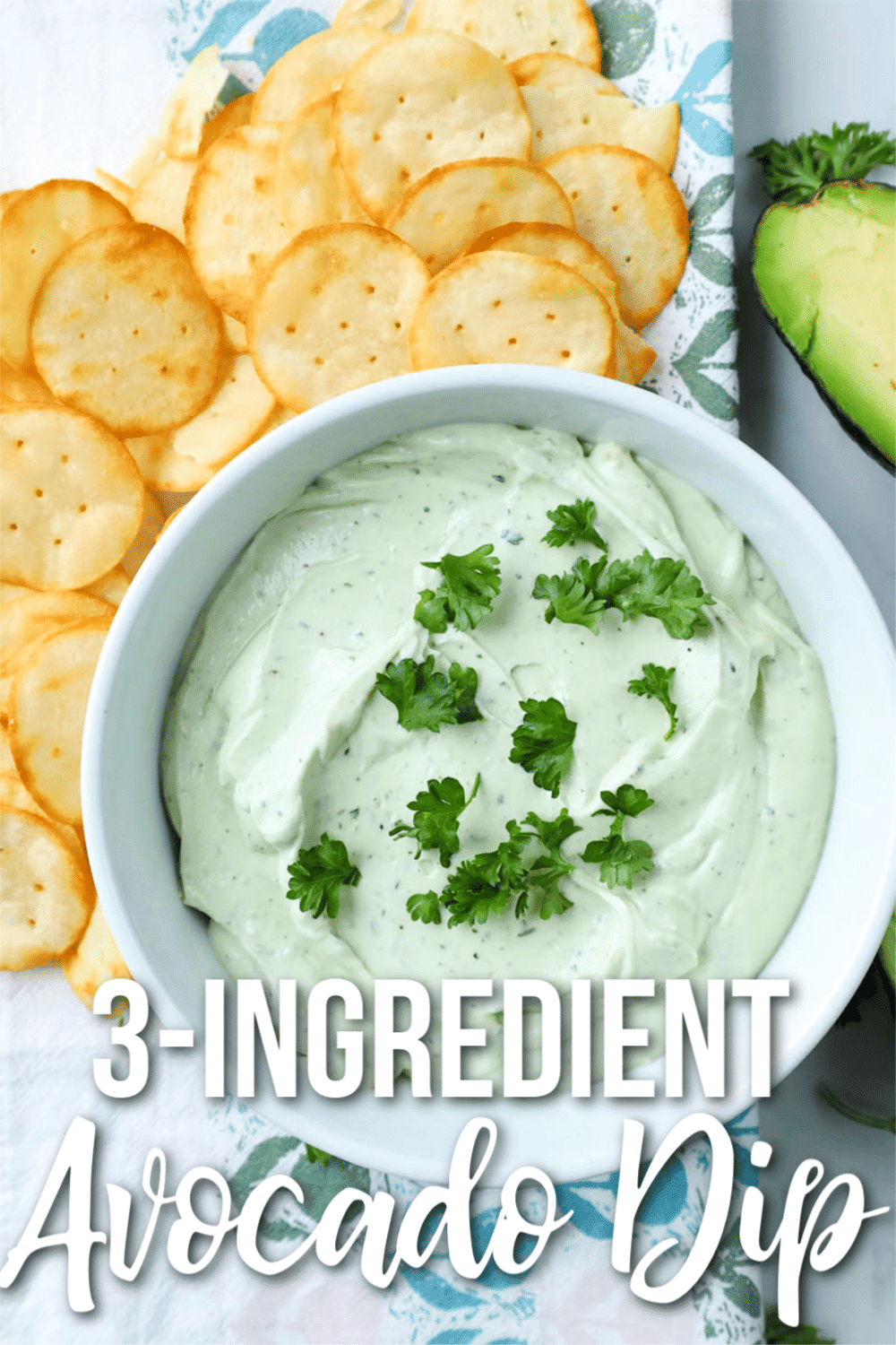 3-Ingredient Avocado Dip - All Things Mamma
