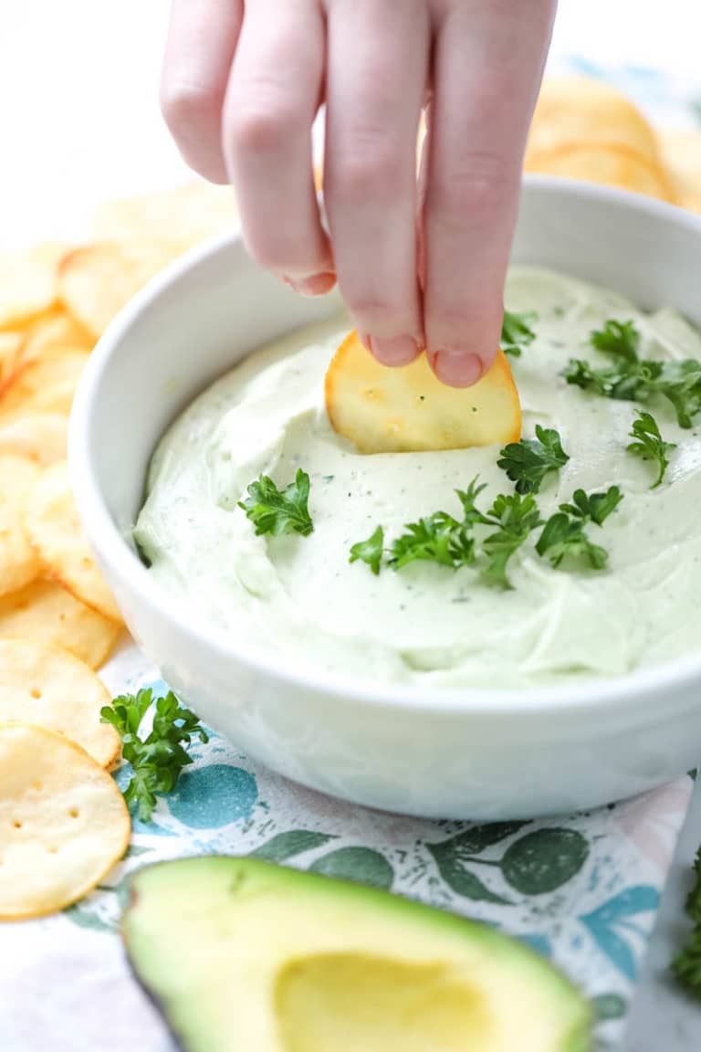 3-Ingredient Avocado Dip - All Things Mamma