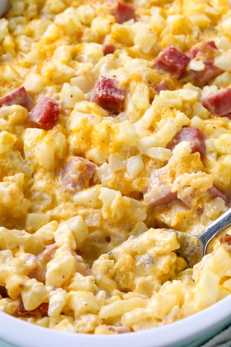 The Easiest Cheesy Ham and Potato Casserole - All Things Mamma