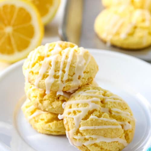 Lemon Cookies - Cake Mix Recipe - All Things Mamma