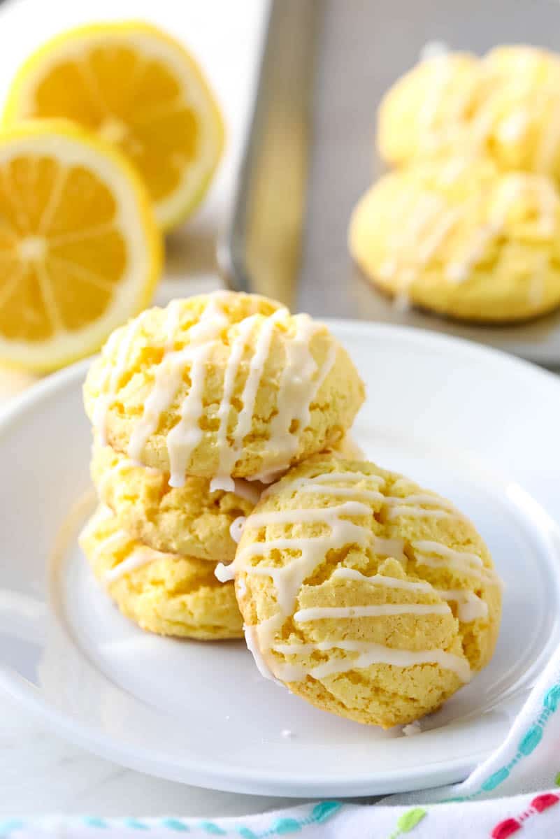 Lemon Cookies - Cake Mix Recipe - All Things Mamma