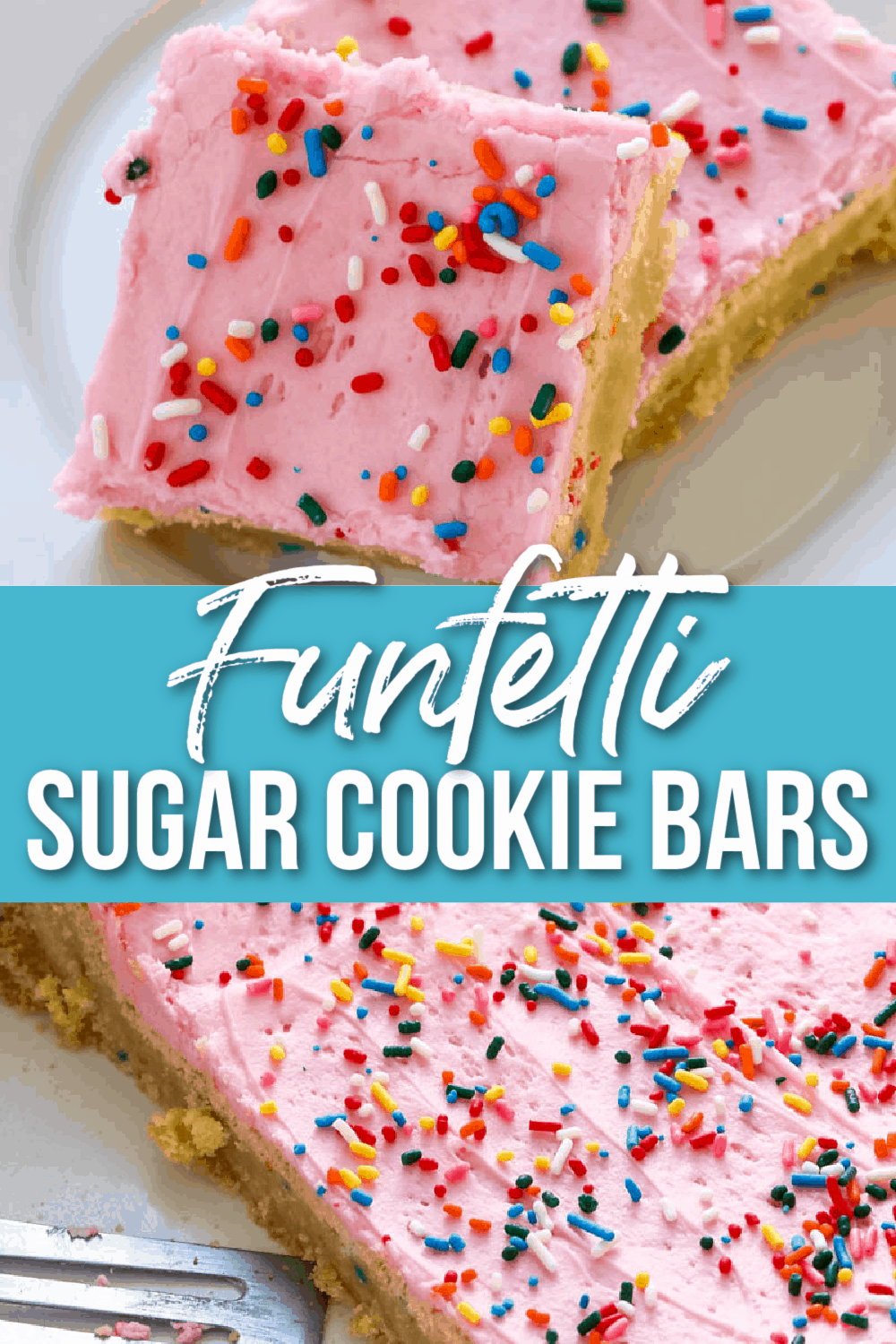 Funfetti Sugar Cookie Bars - Made with Box Cake Mix! - All Things Mamma
