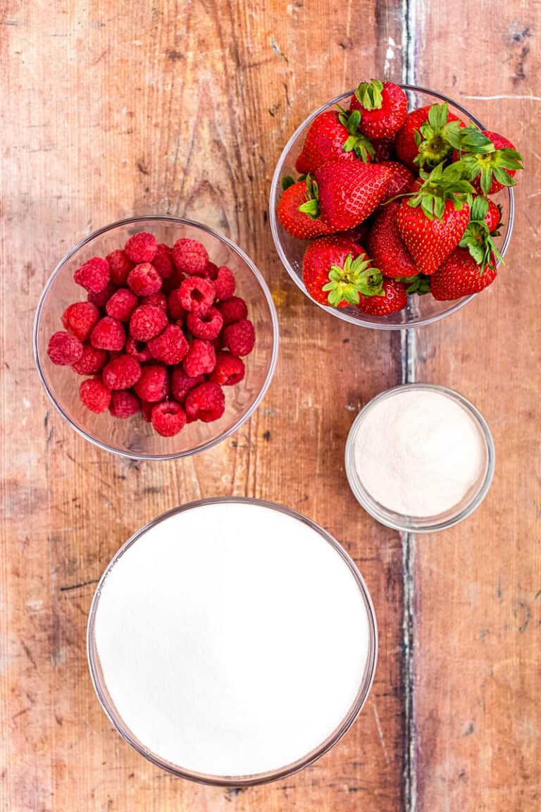 Easy Crockpot Strawberry Raspberry Jam - All Things Mamma