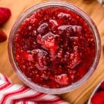 Easy Crockpot Strawberry Raspberry Jam - All Things Mamma