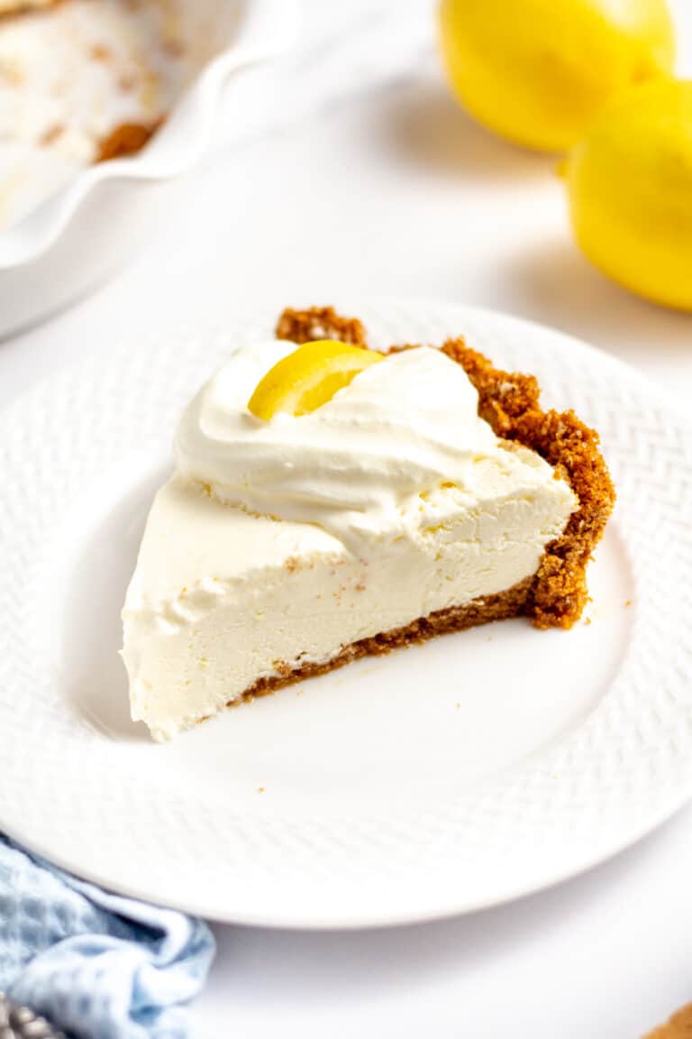 No-Bake Lemon Cream Cheese Pie Recipe | All Things Mamma