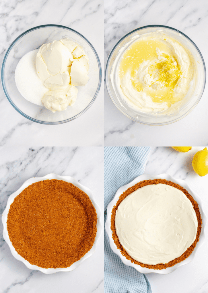 No-Bake Lemon Cream Cheese Pie Recipe | All Things Mamma