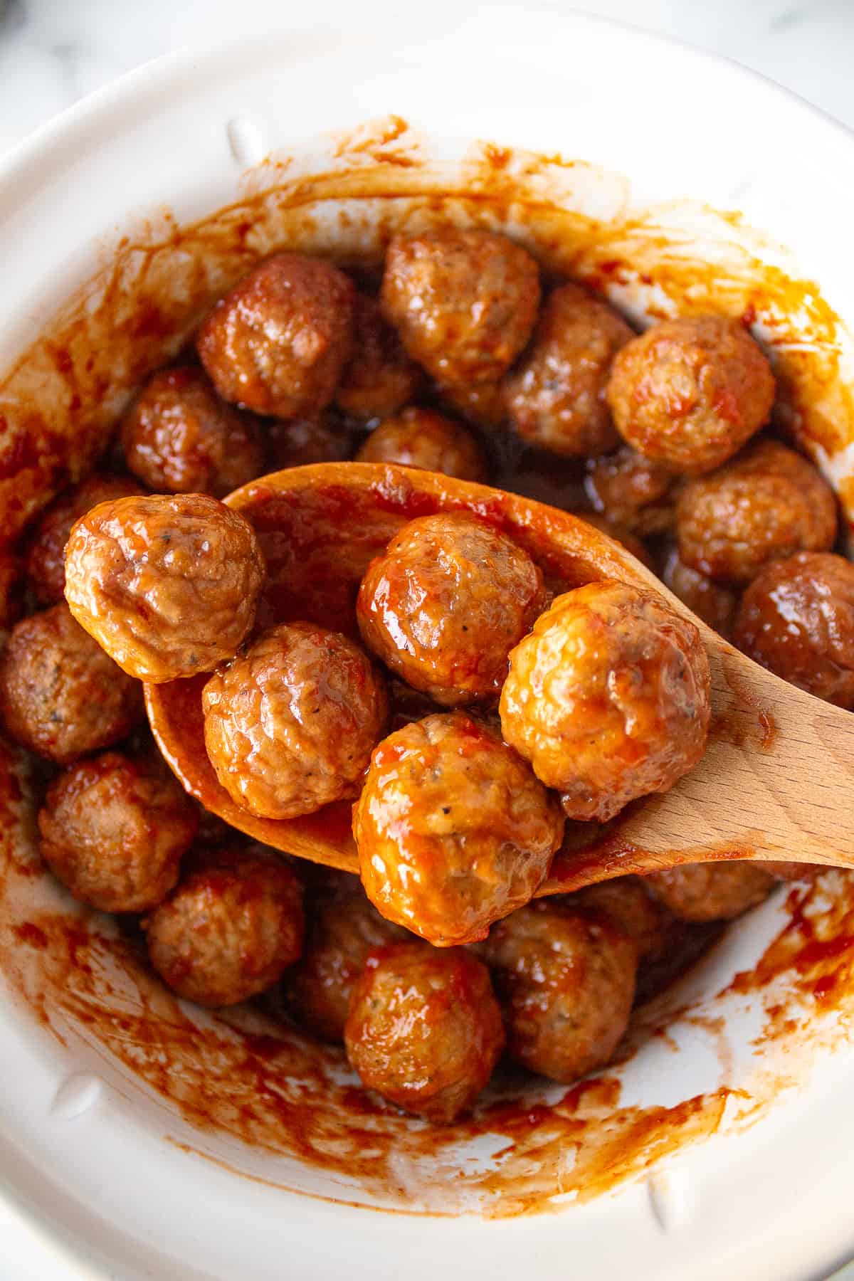 3-Ingredient Slow Cooker Cocktail Meatballs | All Things Mamma