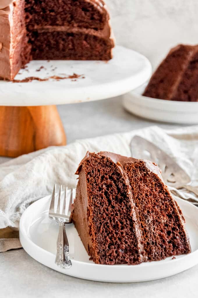 The Easiest Copycat Portillo's Chocolate Cake | All Things Mamma