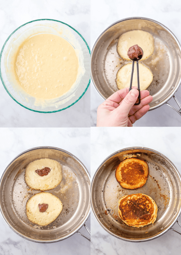 Easy Nutella Stuffed Pancakes | All Things Mamma