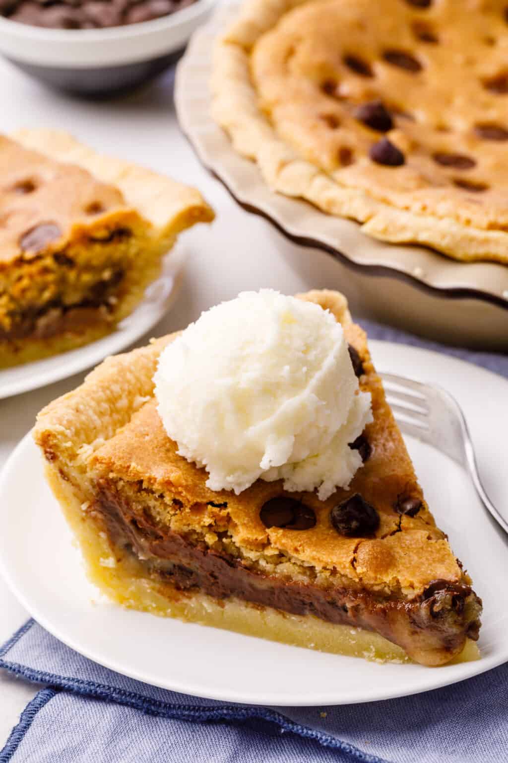 Gooey Chocolate Chip Pie Recipe | All Things Mamma