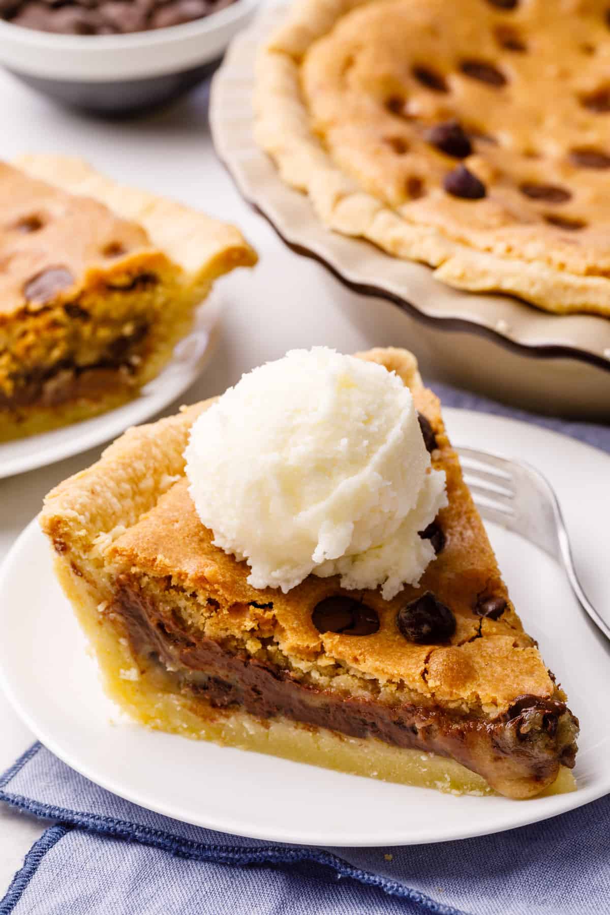 Gooey Chocolate Chip Pie Recipe | All Things Mamma
