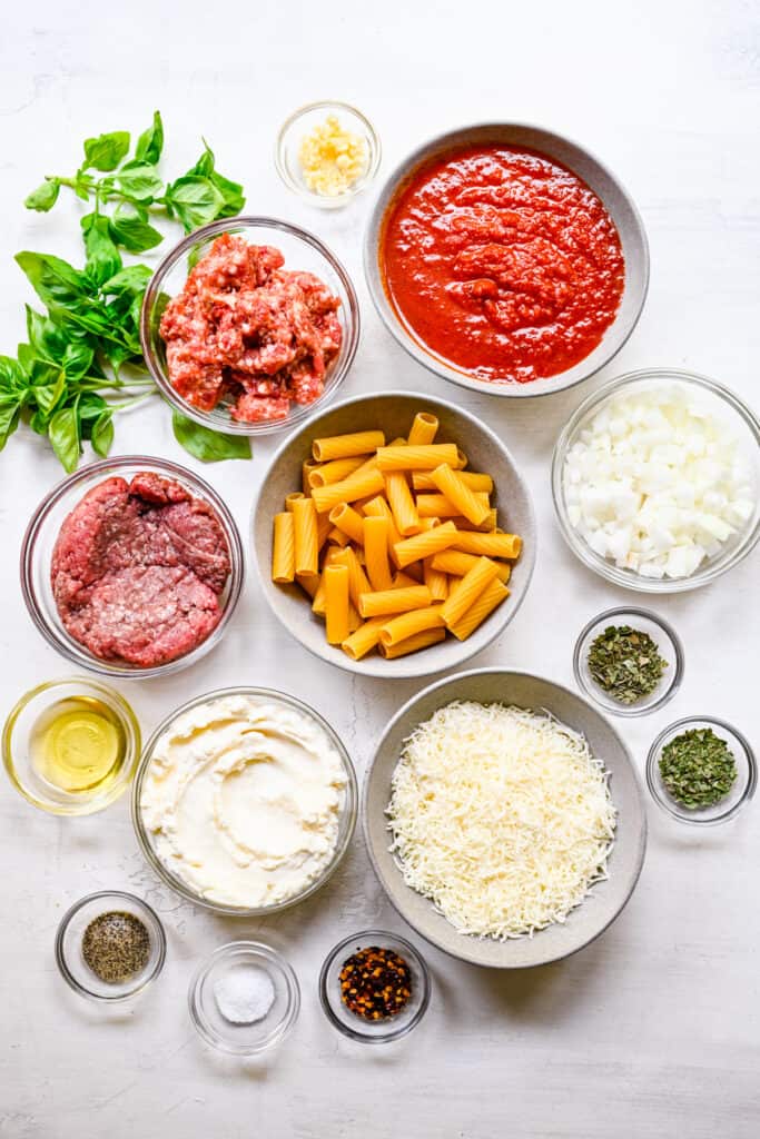 Cheesy Baked Rigatoni | All Things Mamma