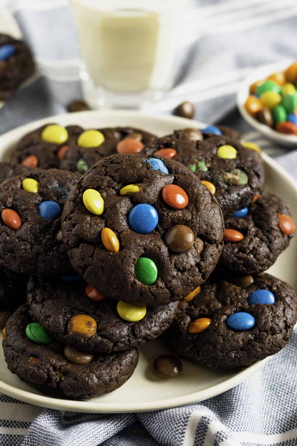 Gooey Chocolate M&M Cookies | All Things Mamma