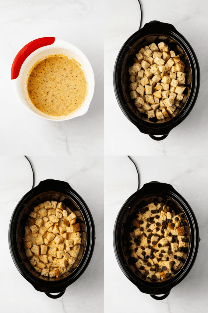 Easy Slow Cooker Bread Pudding | All Things Mamma