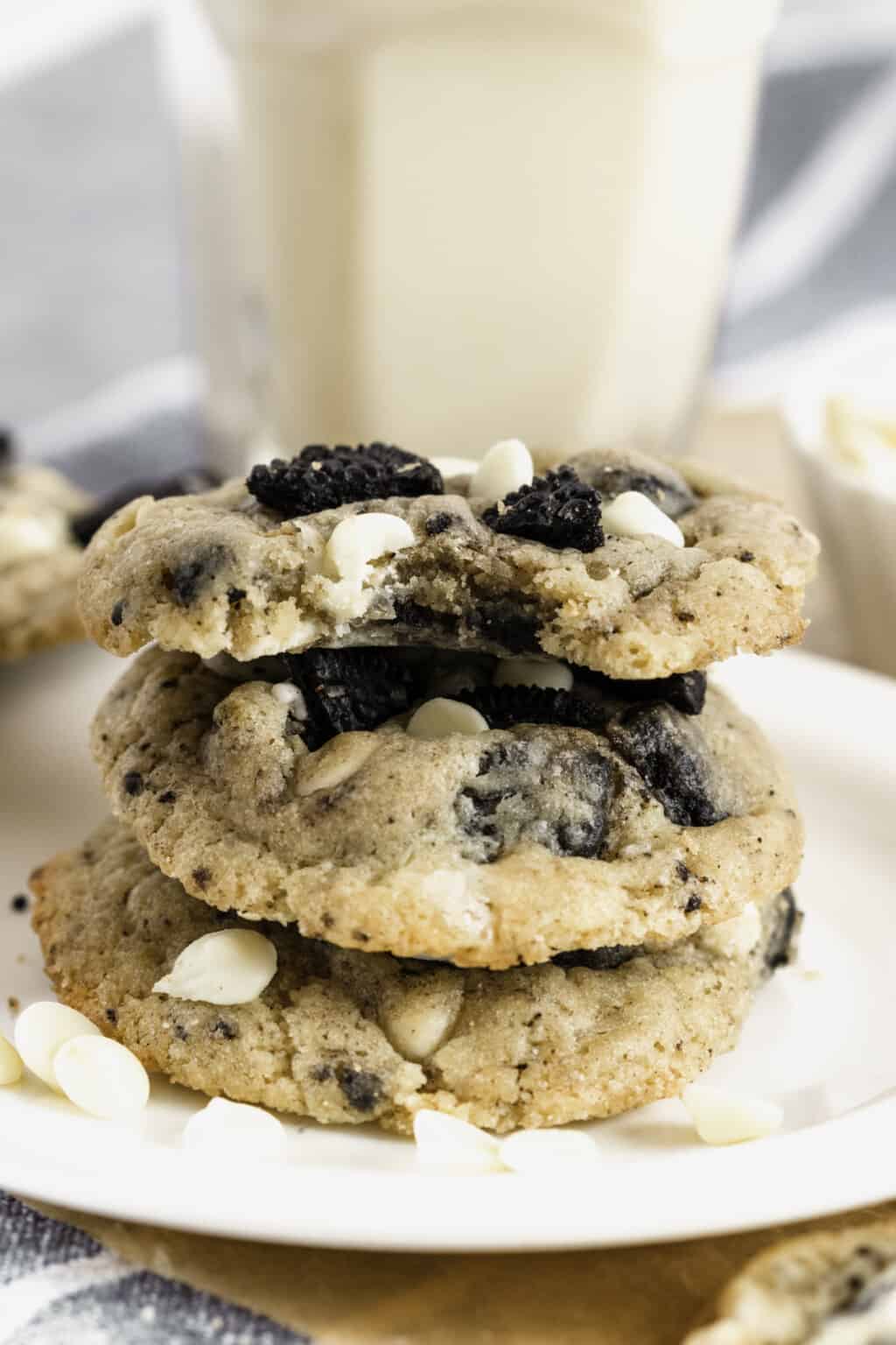 Chewy Cookies and Cream Cookies Recipe | All Things Mamma
