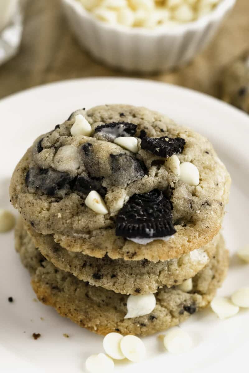 Chewy Cookies and Cream Cookies Recipe | All Things Mamma