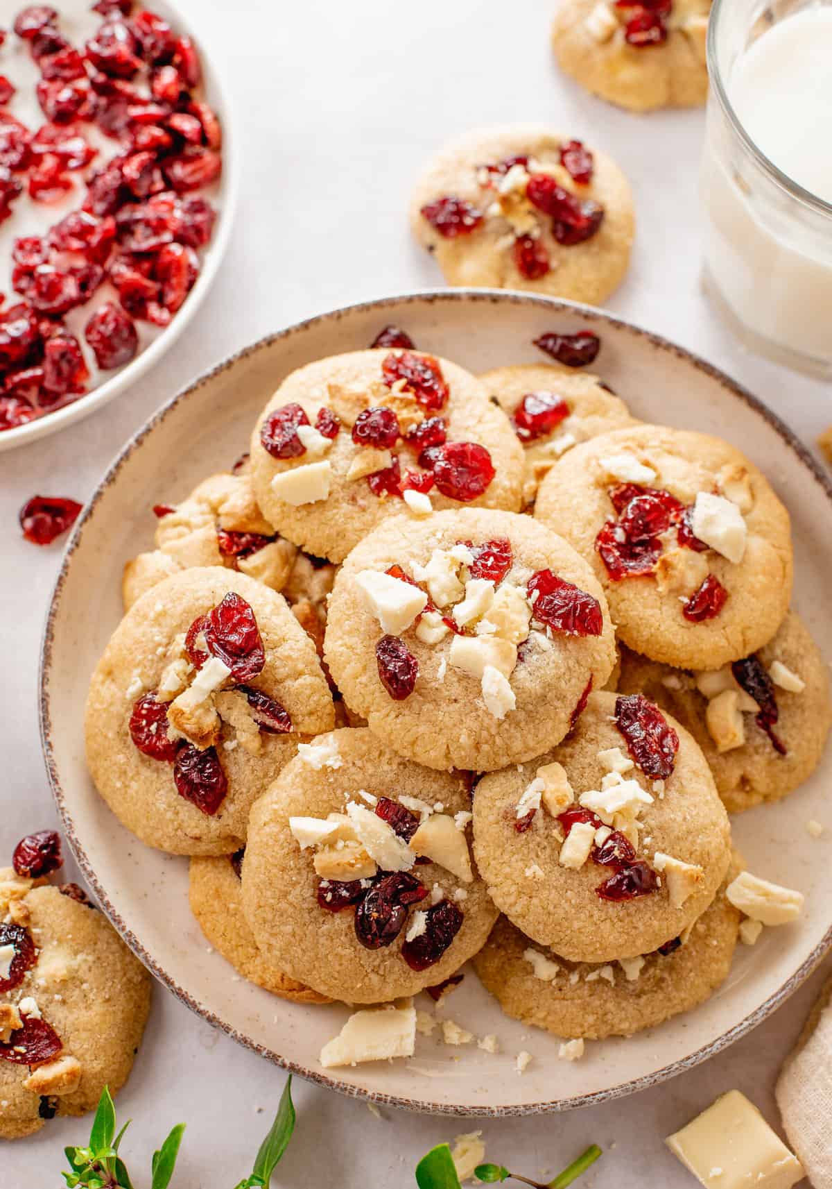 Cranberry White Chocolate Chunk Cookies | All Things Mamma