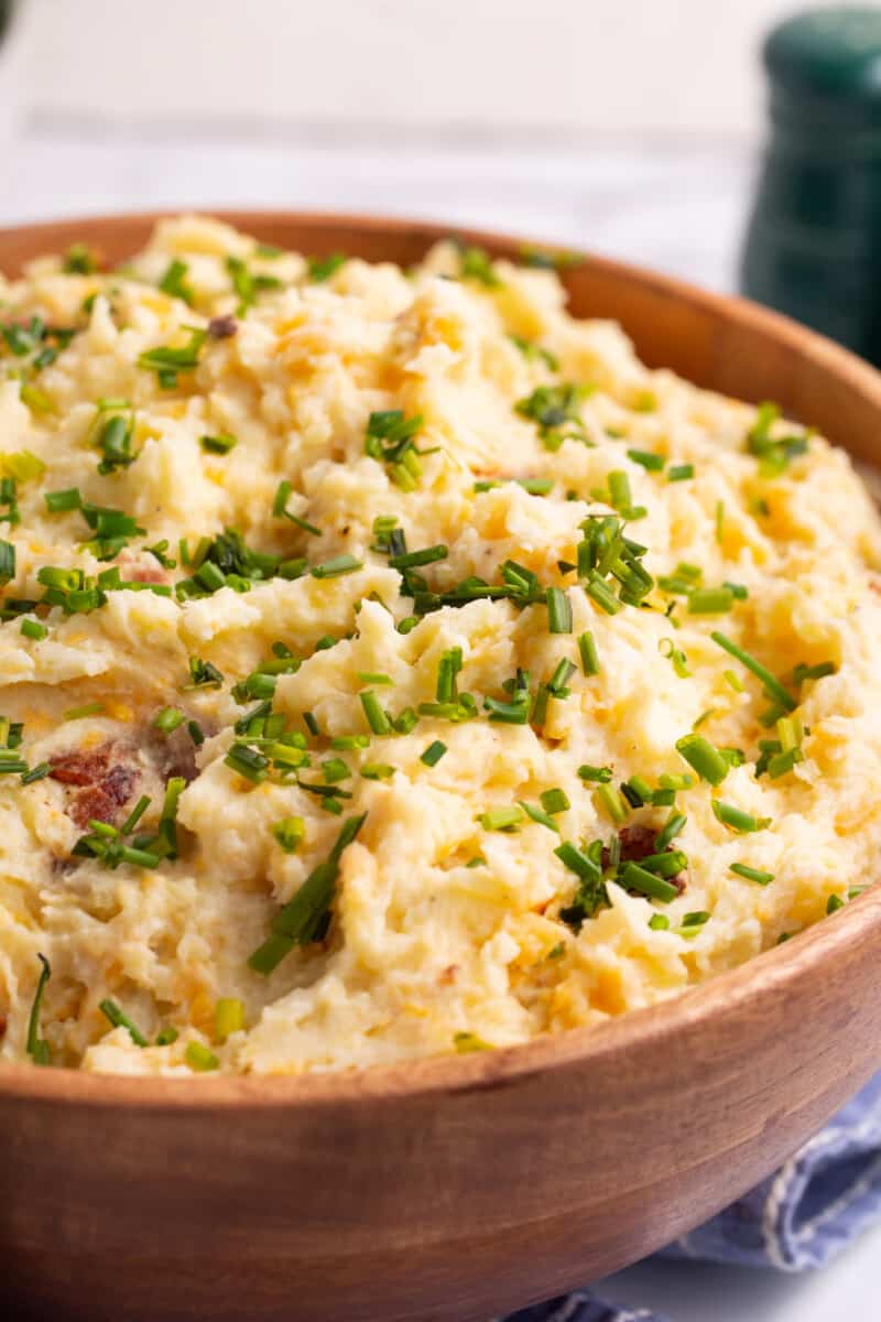 Cheesy Loaded Mashed Potatoes Recipe | All Things Mamma
