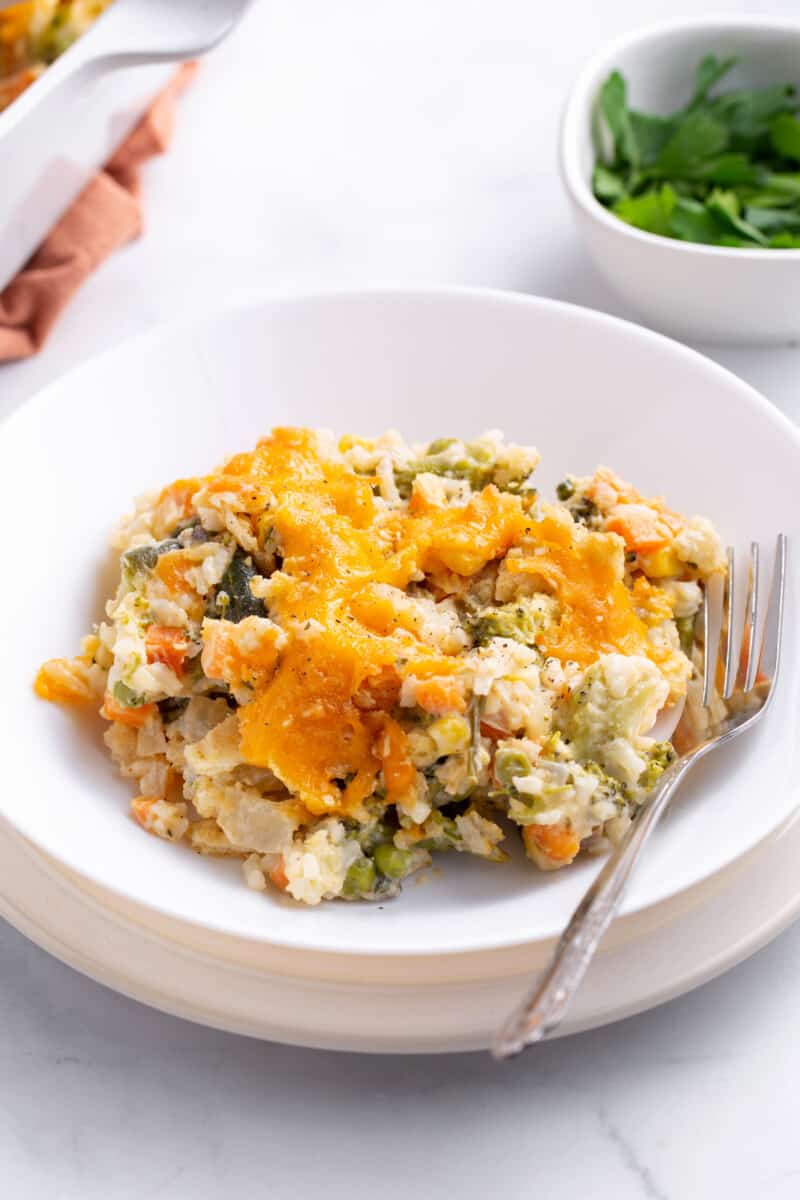 Cheesy Vegetable Casserole Recipe | All Things Mamma