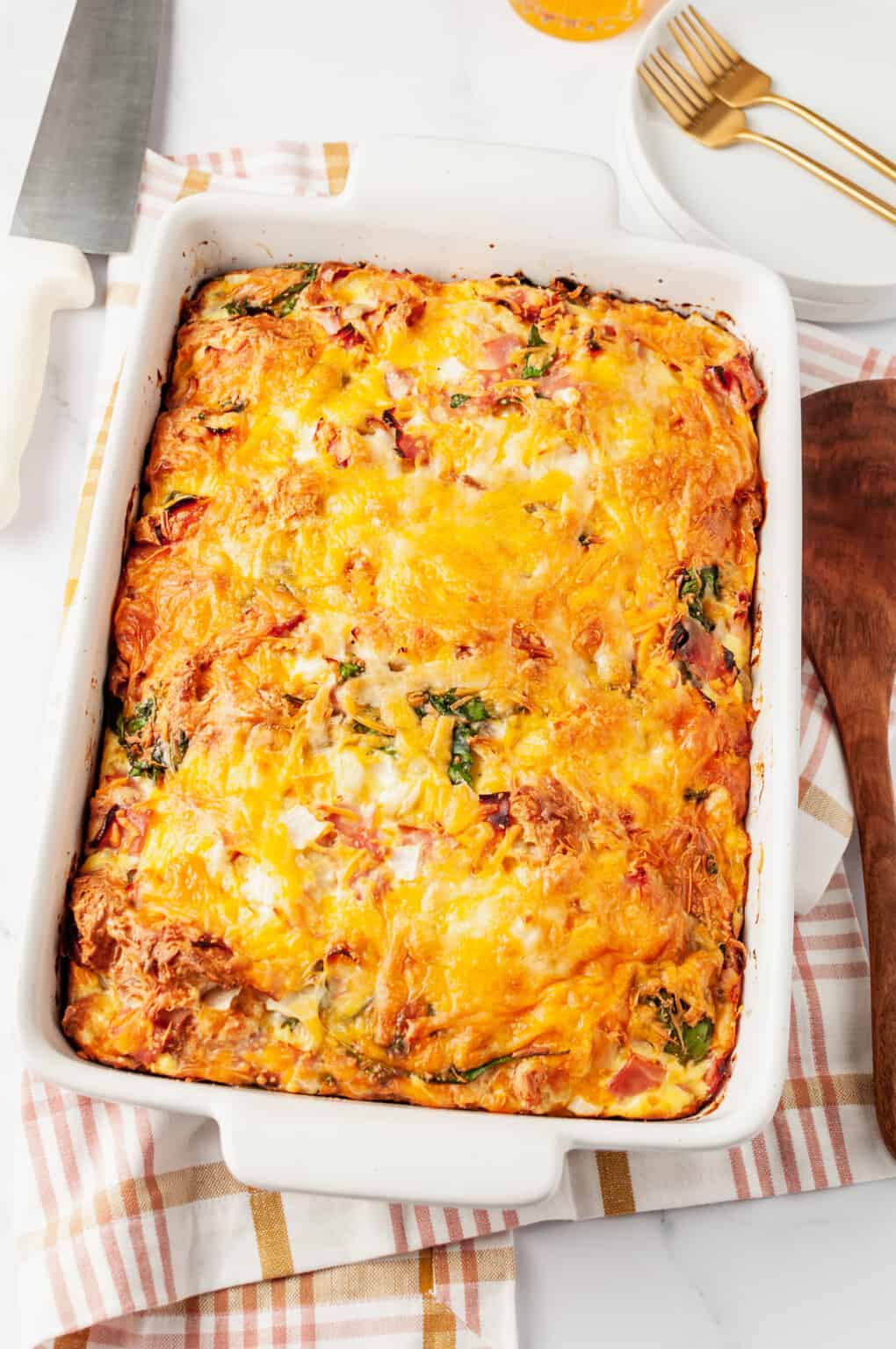 Easy Breakfast Croissant Casserole Recipe | All Things Mamma