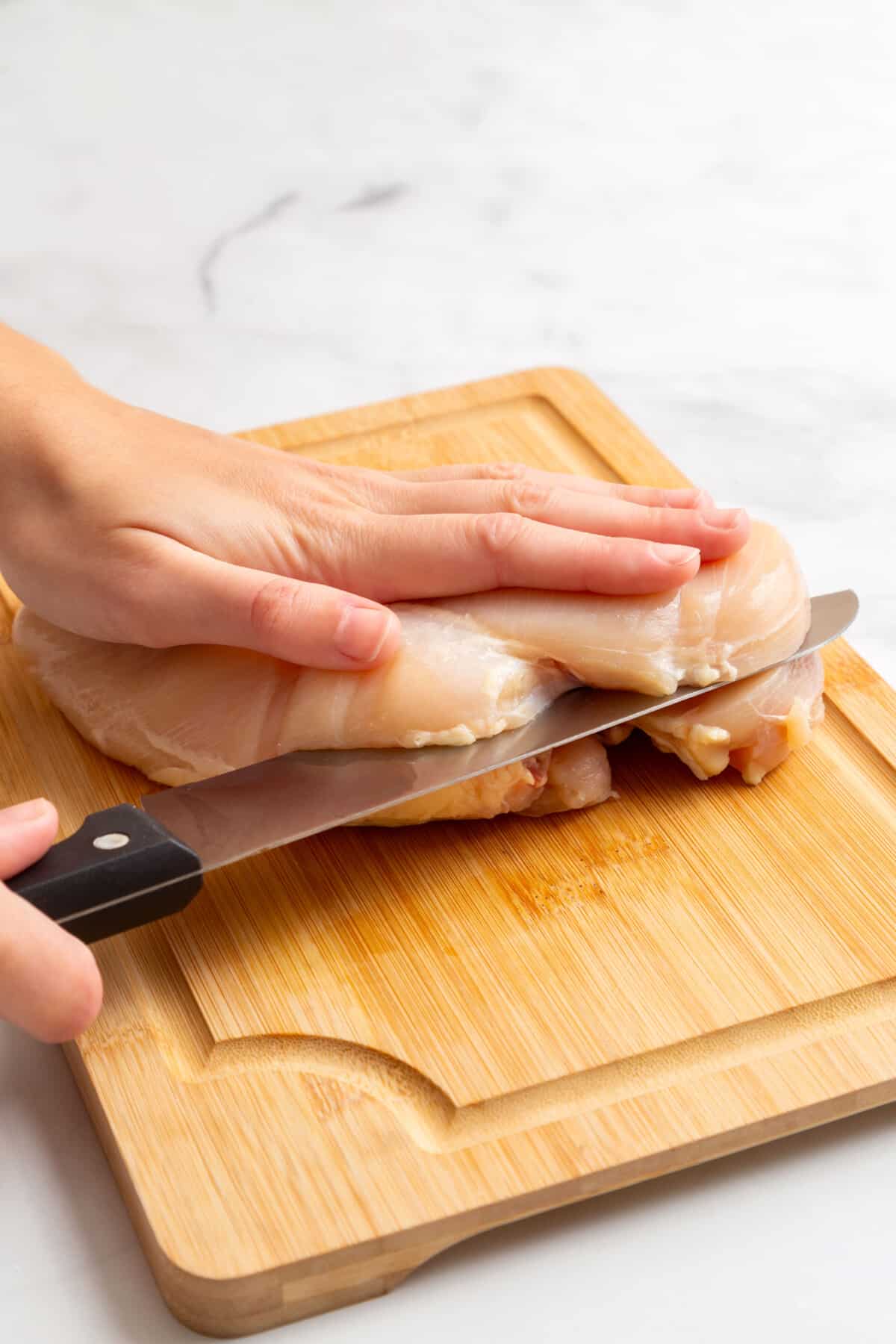 How to Butterfly a Chicken Breast - All Things Mamma