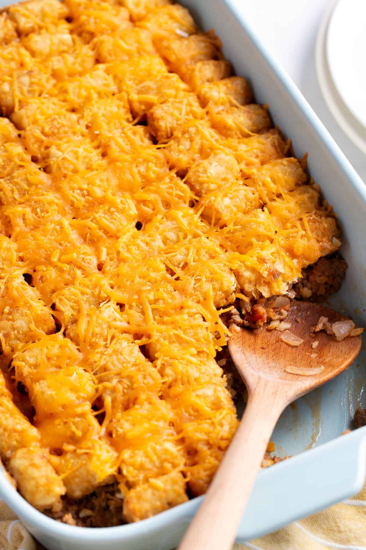 Easy Cheeseburger Tater Tot Casserole | All Things Mamma