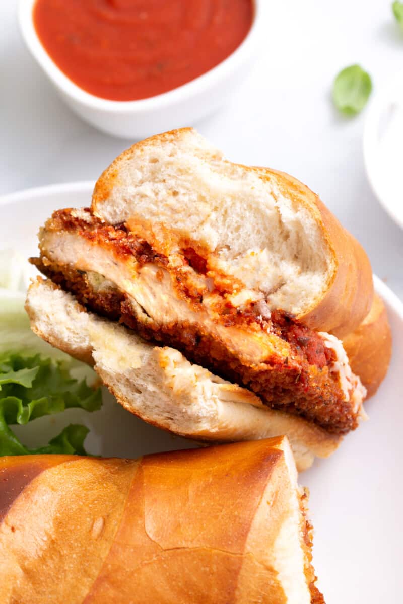 Cheesy Chicken Parmesan Sandwich Recipe | All Things Mamma