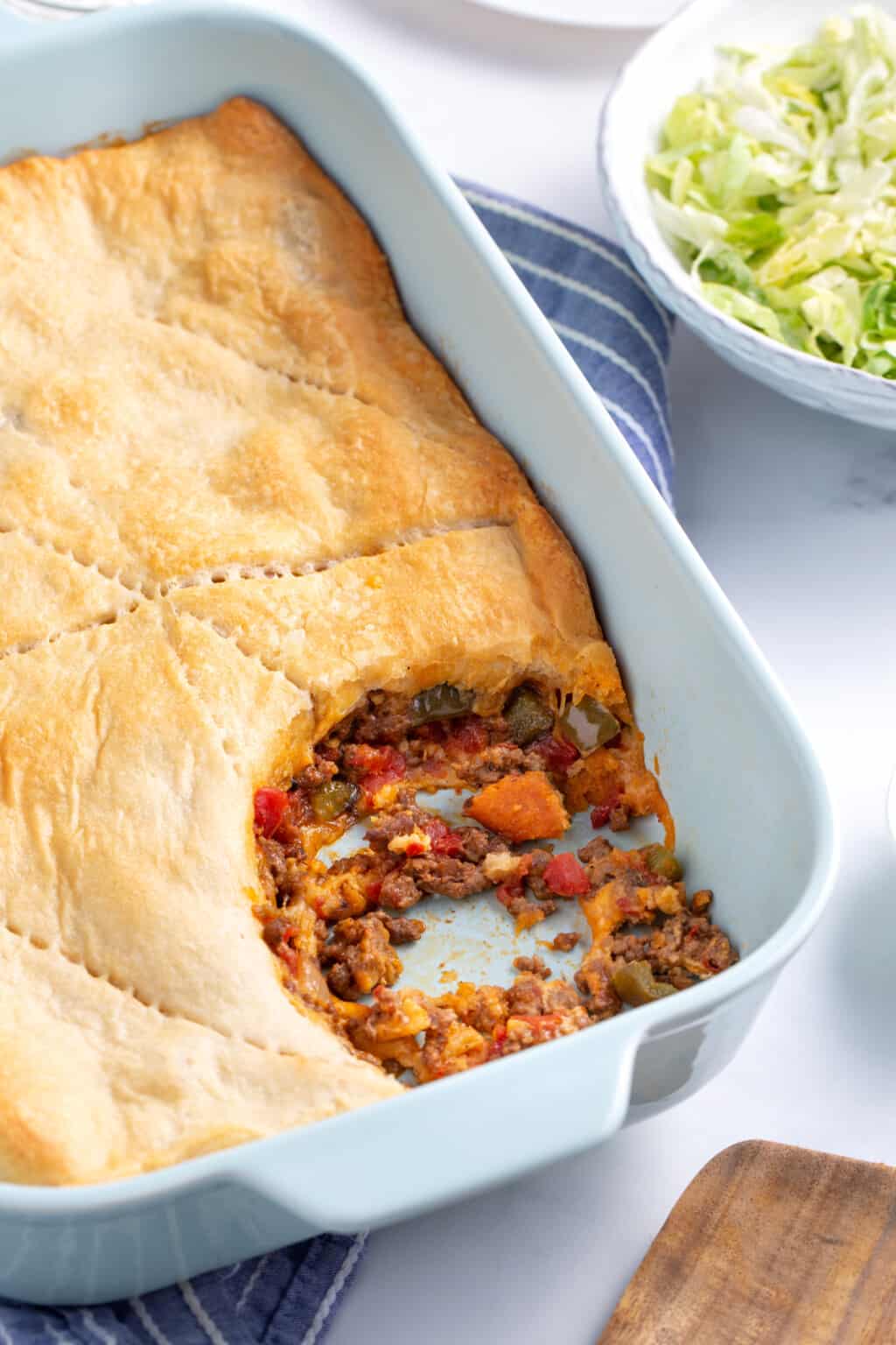 Easy Crescent Roll Taco Bake Recipe | All Things Mamma