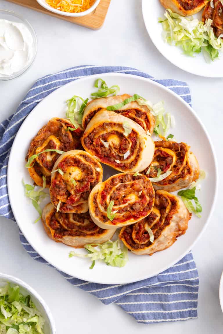 Easy Taco Pinwheels Recipe | All Things Mamma