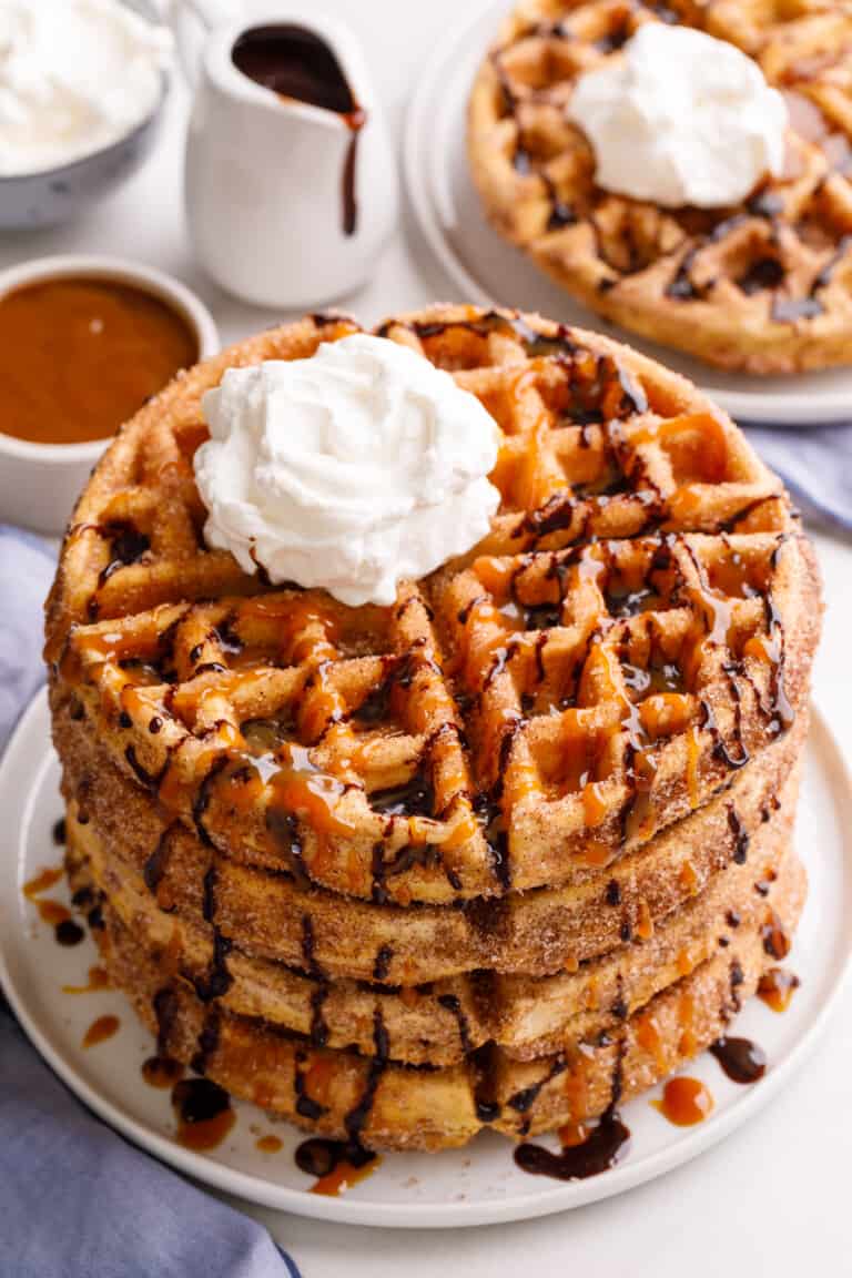 Churro Waffles - All Things Mamma