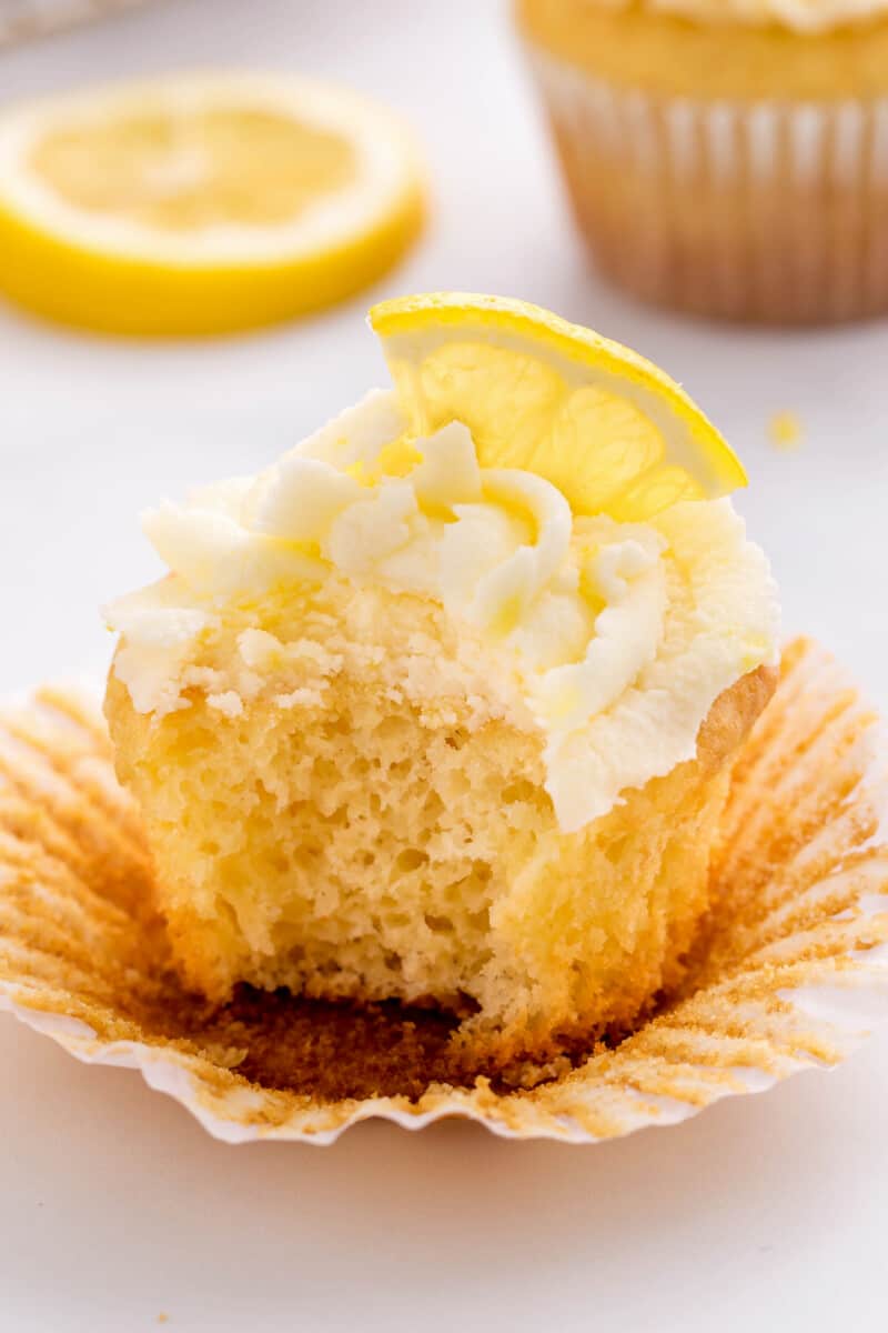 Easy Lemon Cupcakes Recipe | All Things Mamma