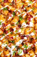 Cheesy Loaded Tater Tots Recipe | All Things Mamma