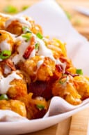 Cheesy Loaded Tater Tots Recipe | All Things Mamma