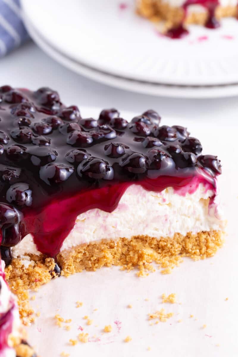 No-Bake Blueberry Cheesecake | All Things Mamma