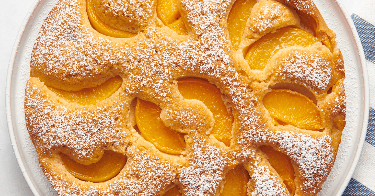 Easy Peach Cake Recipe | All Things Mamma