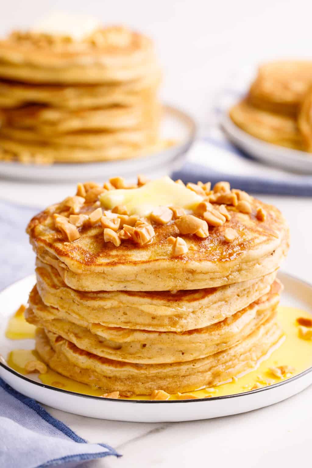 Fluffy Peanut Butter Pancakes Recipe | All Things Mamma
