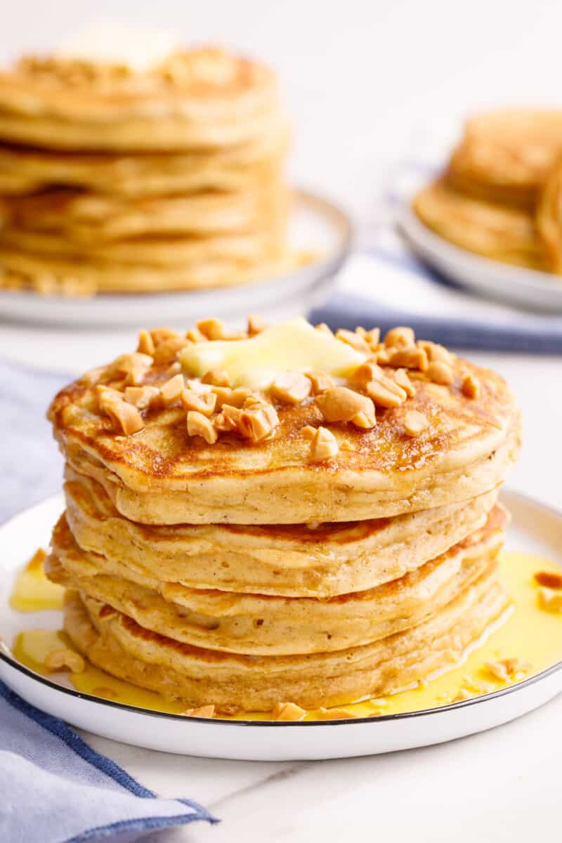 Fluffy Peanut Butter Pancakes Recipe | All Things Mamma