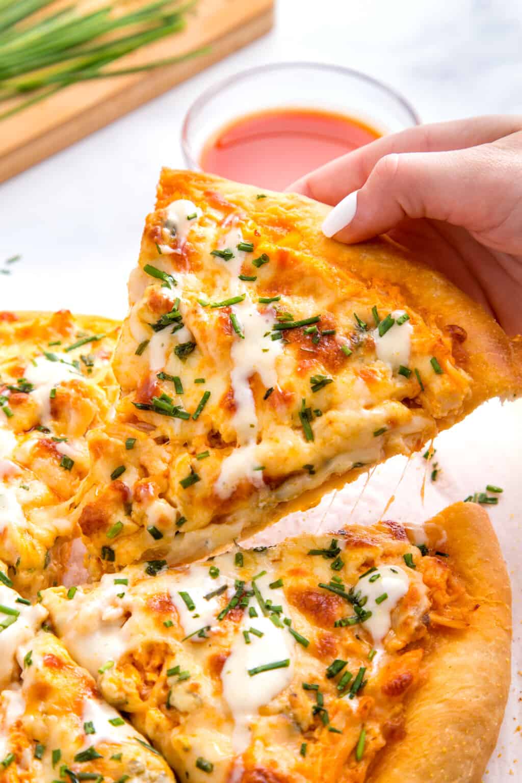 Buffalo Chicken Pizza | All Things Mamma