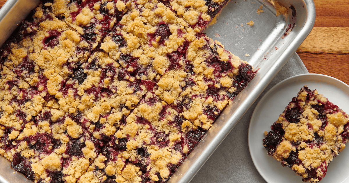 Easy Blueberry Crumble Bars | All Things Mamma