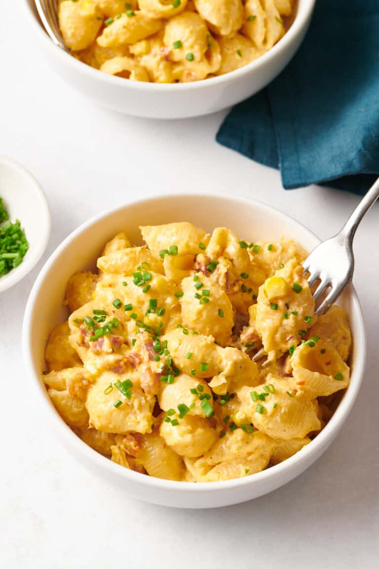 Creamy Corn Pasta Recipe | All Things Mamma