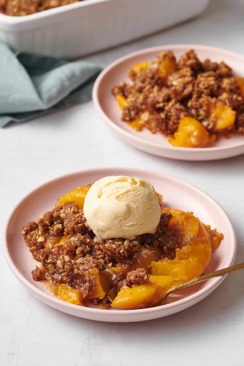 Old-Fashioned Peach Crisp Recipe | All Things Mamma