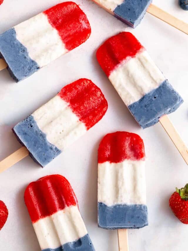 Red White and Blue Popsicles - All Things Mamma