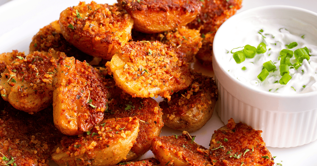 Crispy Parmesan Potatoes | All Things Mamma