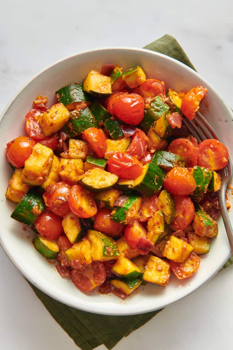 Easy Sautéed Zucchini and Tomatoes | All Things Mamma