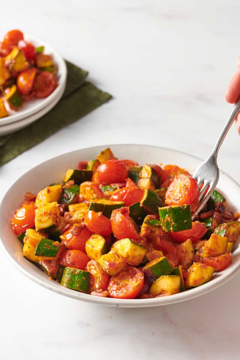 Easy Sautéed Zucchini and Tomatoes | All Things Mamma