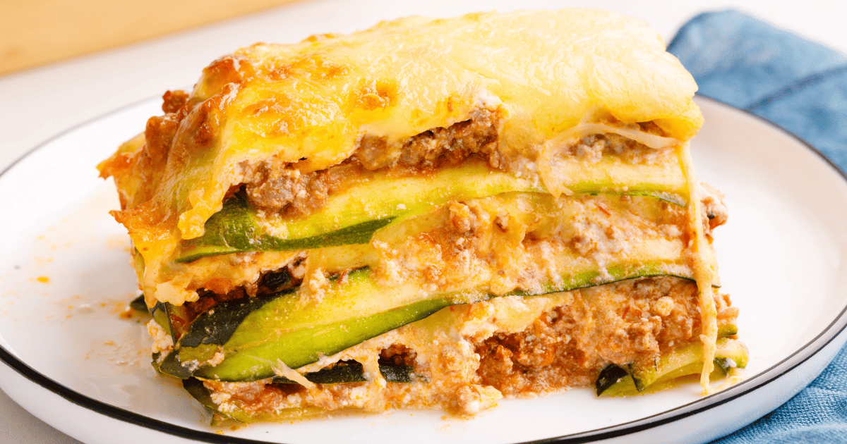Meaty Zucchini Lasagna | All Things Mamma